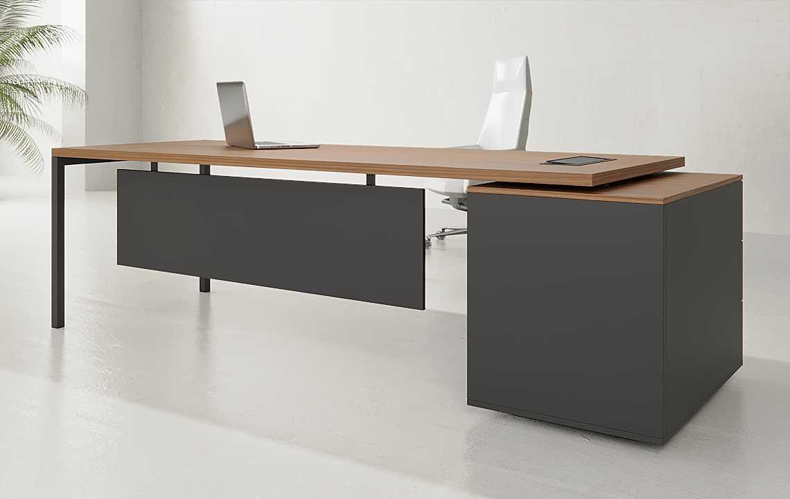Tron Straight executive Desk | Highmoon Furniture | Buy Now