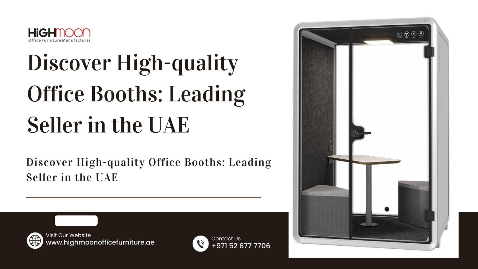 Find Your Office Booth Seller in UAE | with High-Quality Sellers