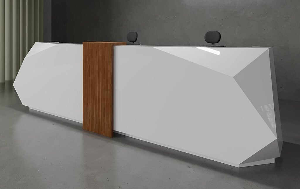 Buy Curved Reception Desks UAE | Custom-Made Office Desks