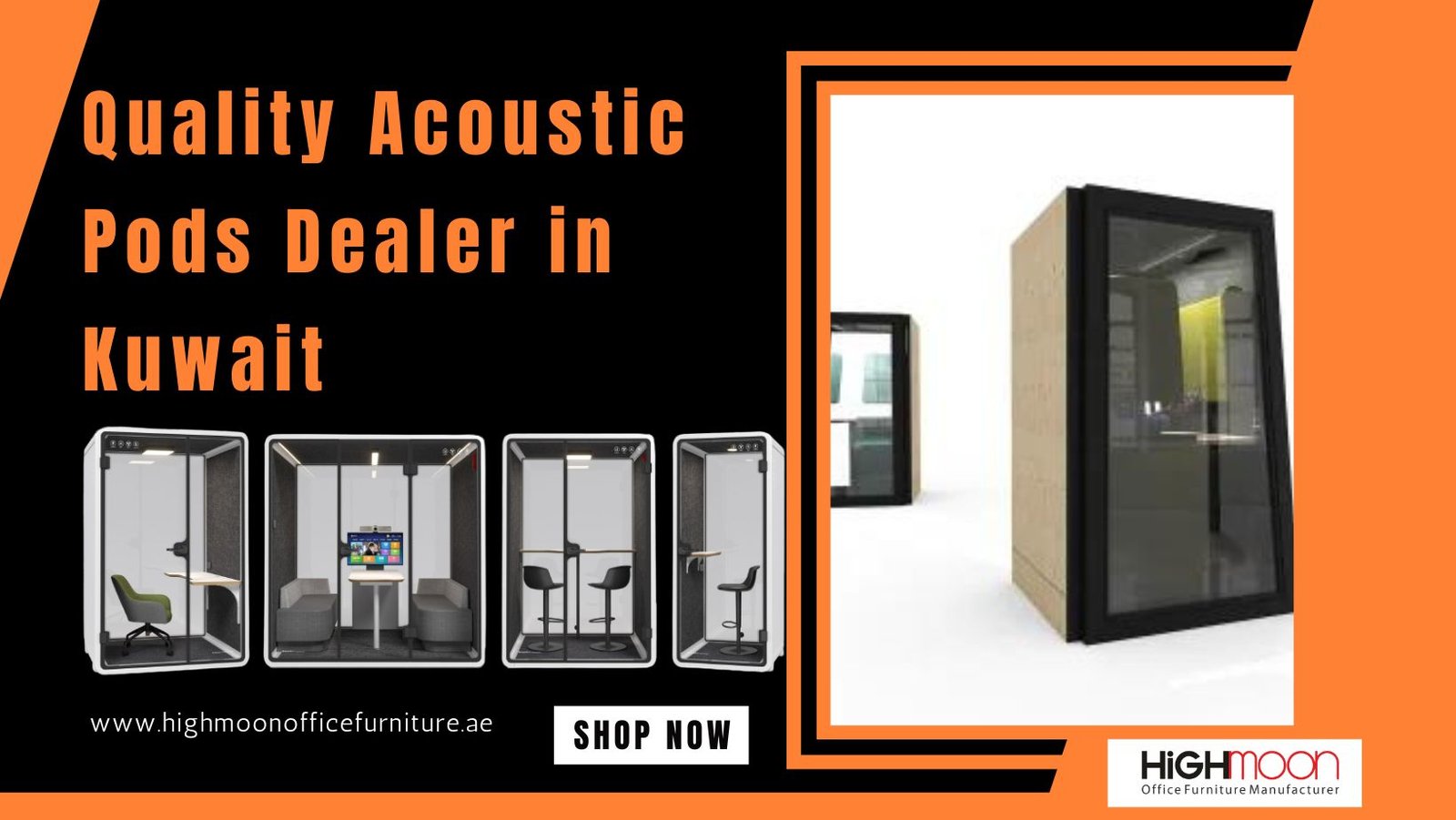 Quality Acoustic Pods Dealer in Kuwait | Highmoon Office Furniture