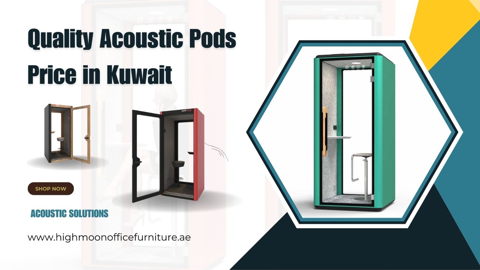 Quality Acoustic Pods Price in Kuwait | Highmoon Office Furniture